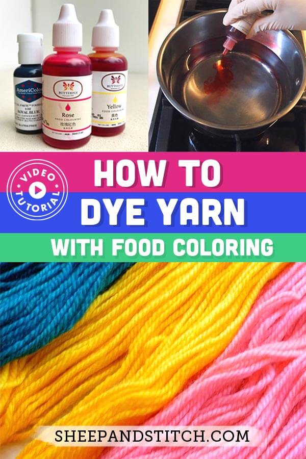 How To Dye Yarn With Food Coloring Video And Best Tips Sheep And How To Dye Yarn With Food Coloring Video And Best Tips Sheep And
